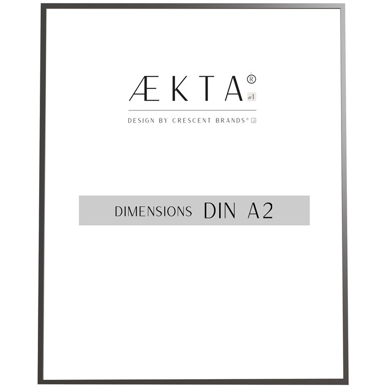 Cadre alu A2 AEKTA - NOIR Mat - Pour format A2 (42x59,4cm)